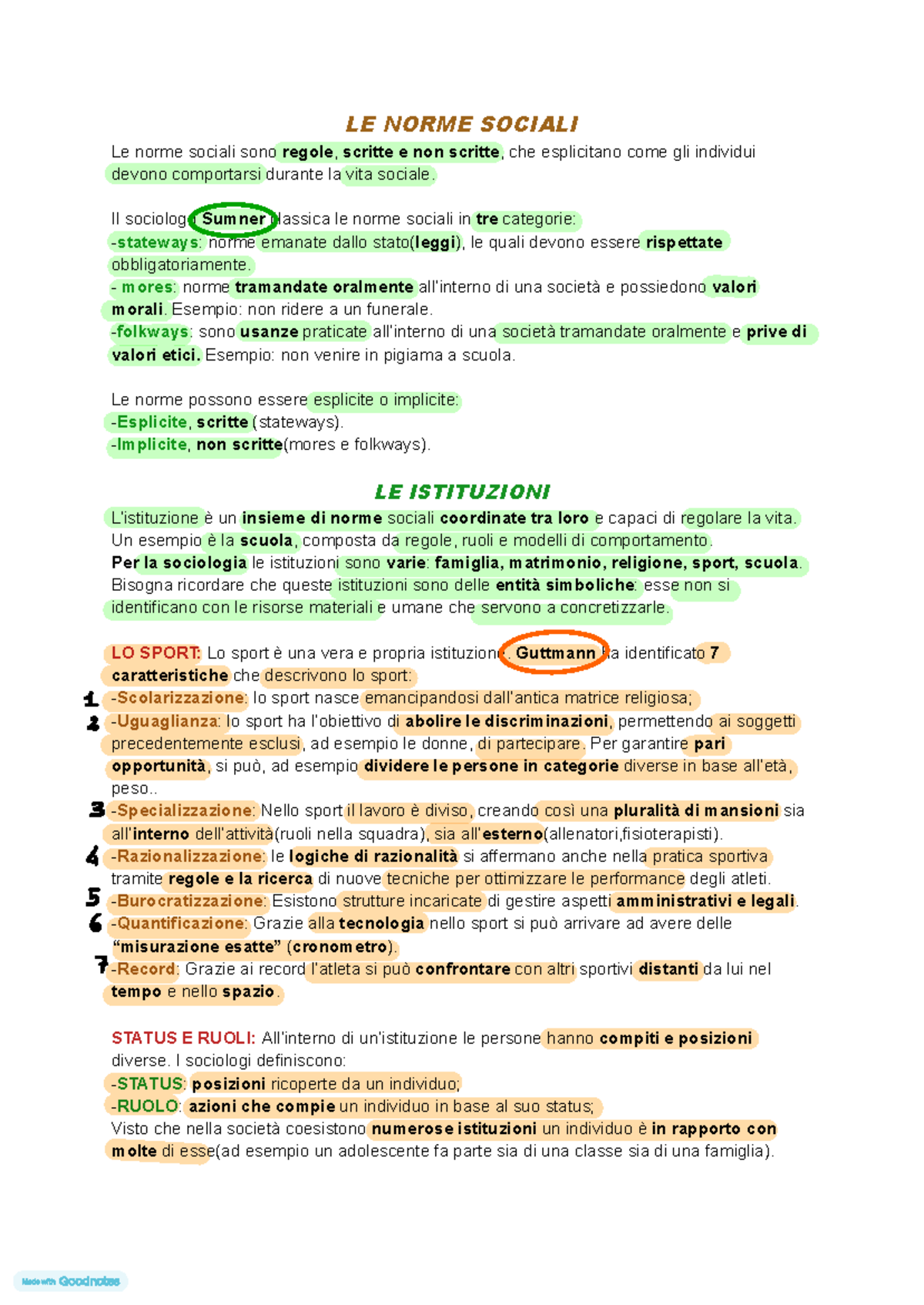 Sociologia 2 - Completo - LE NORME SOCIALI Le norme sociali sono regole ...