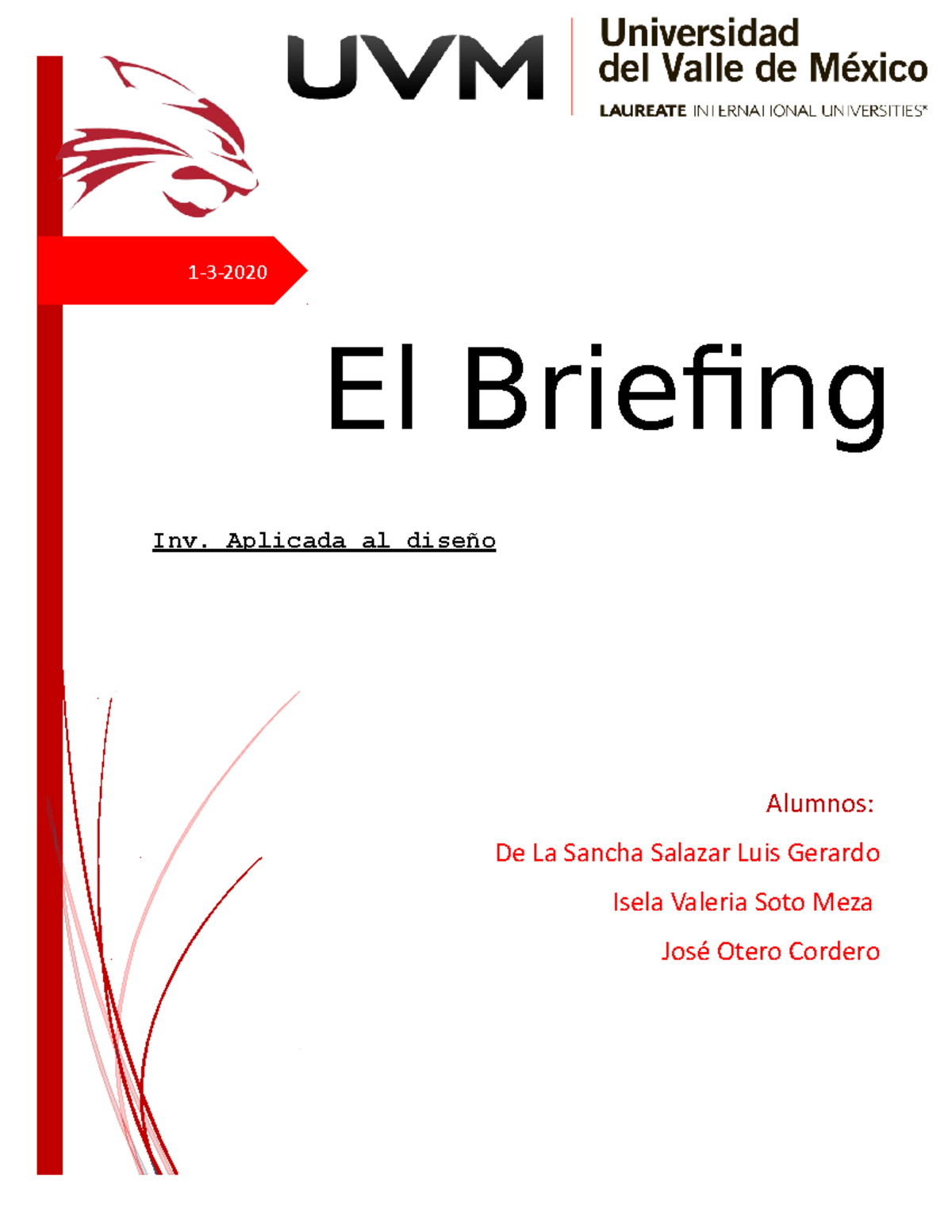 Proyectio Briefing Final - 1-3- Alumnos: De La Sancha Salazar Luis ...