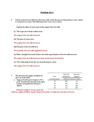 Problem Set 1 Micro - Problem Set 1 Use the spreadsheet to work ...