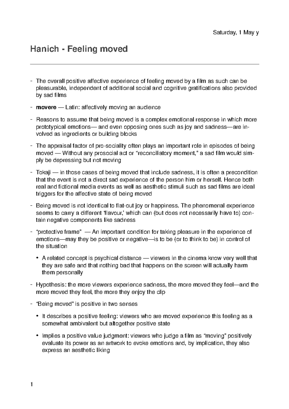 Hanich - Feeling Moved - Friday, 30 August y Hanich Feeling moved The ...