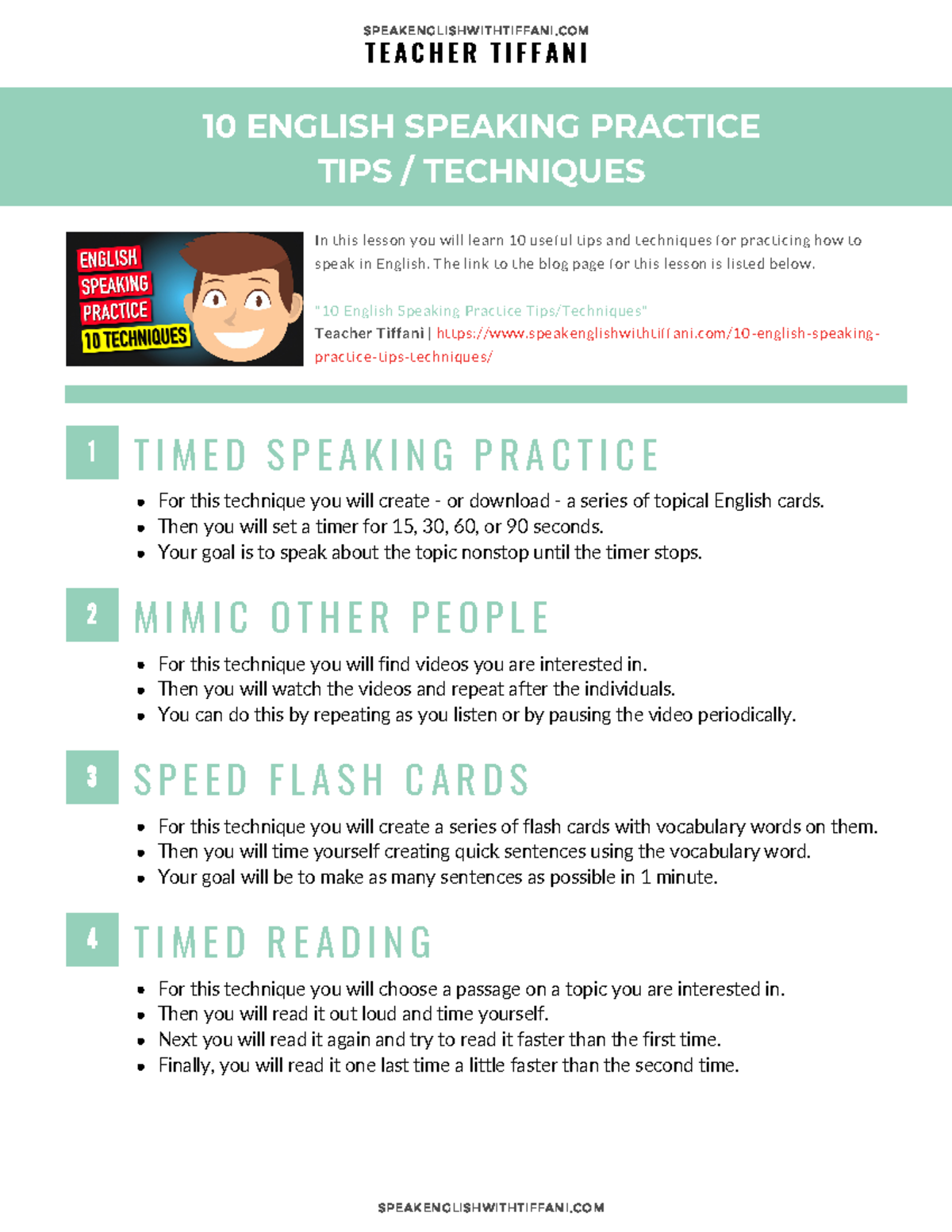 Fullpdf 10English Speaking Practice Tips Techniques - S P E A K E N G L ...