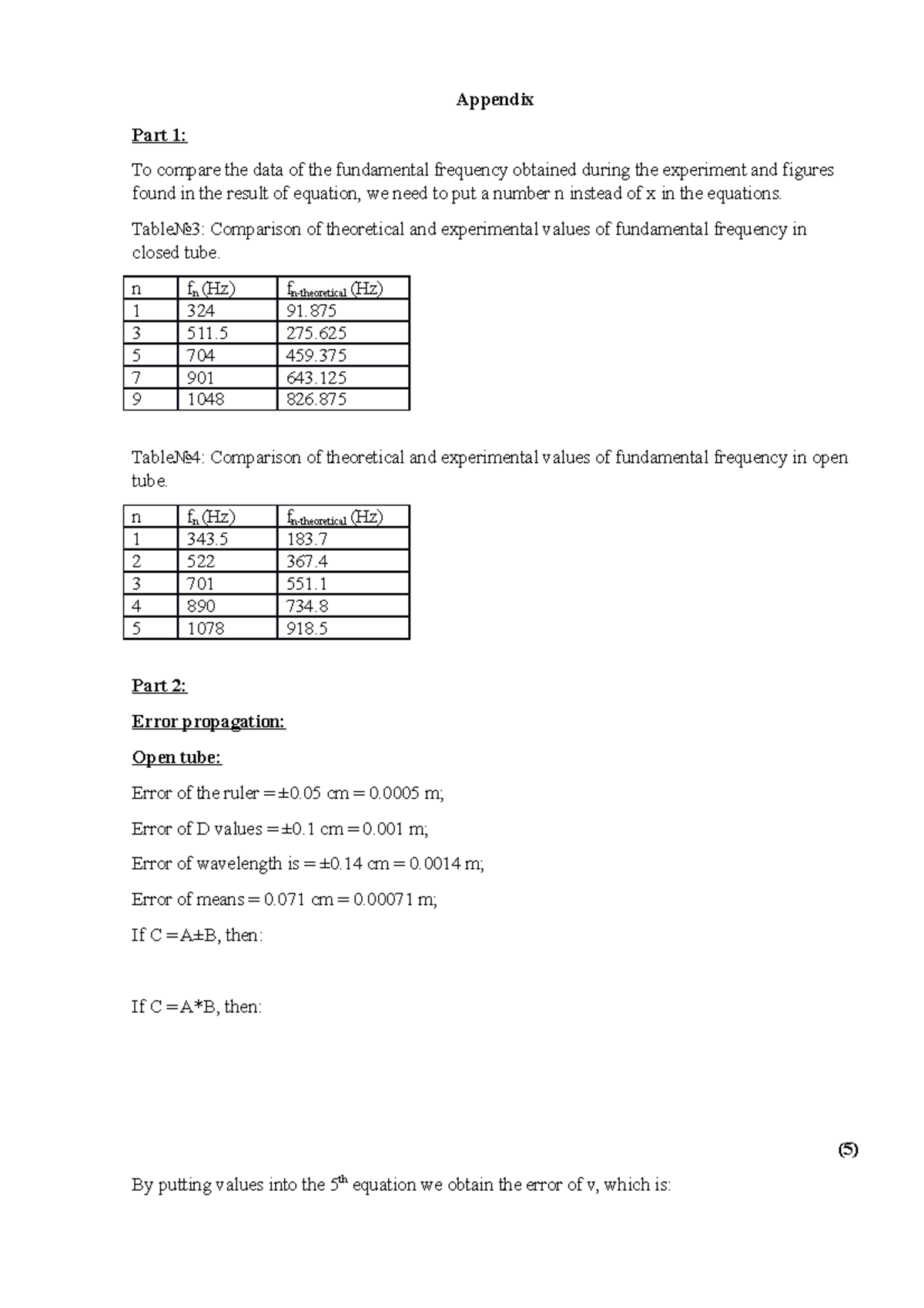 Appendix 1 - aaaaaaaaaaaaaaaaaaa - Appendix Part 1: To compare the data of the fundamental ...