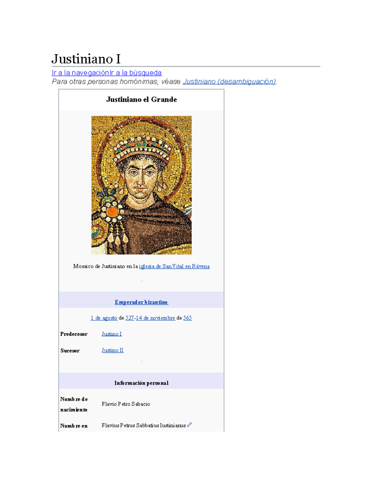 Justiniano I - resumen de la JUSTIANO - fisica 2 - TecMilenio - Studocu