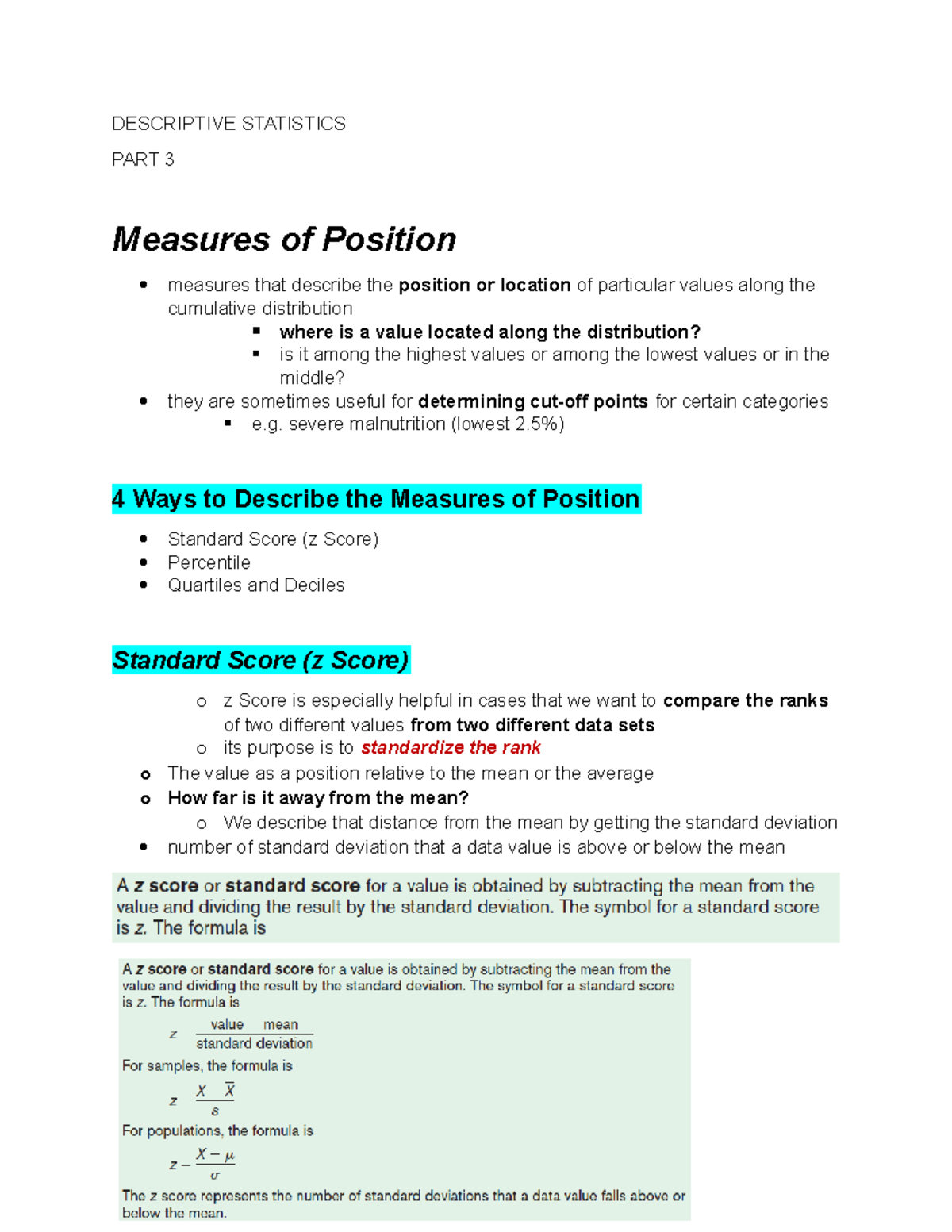 3 part 3 Descriptive Statistics - DESCRIPTIVE STATISTICS PART 3 ...