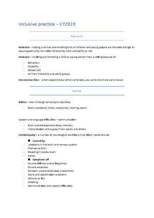 Notes Transitions for children and young people - Transitions for ...