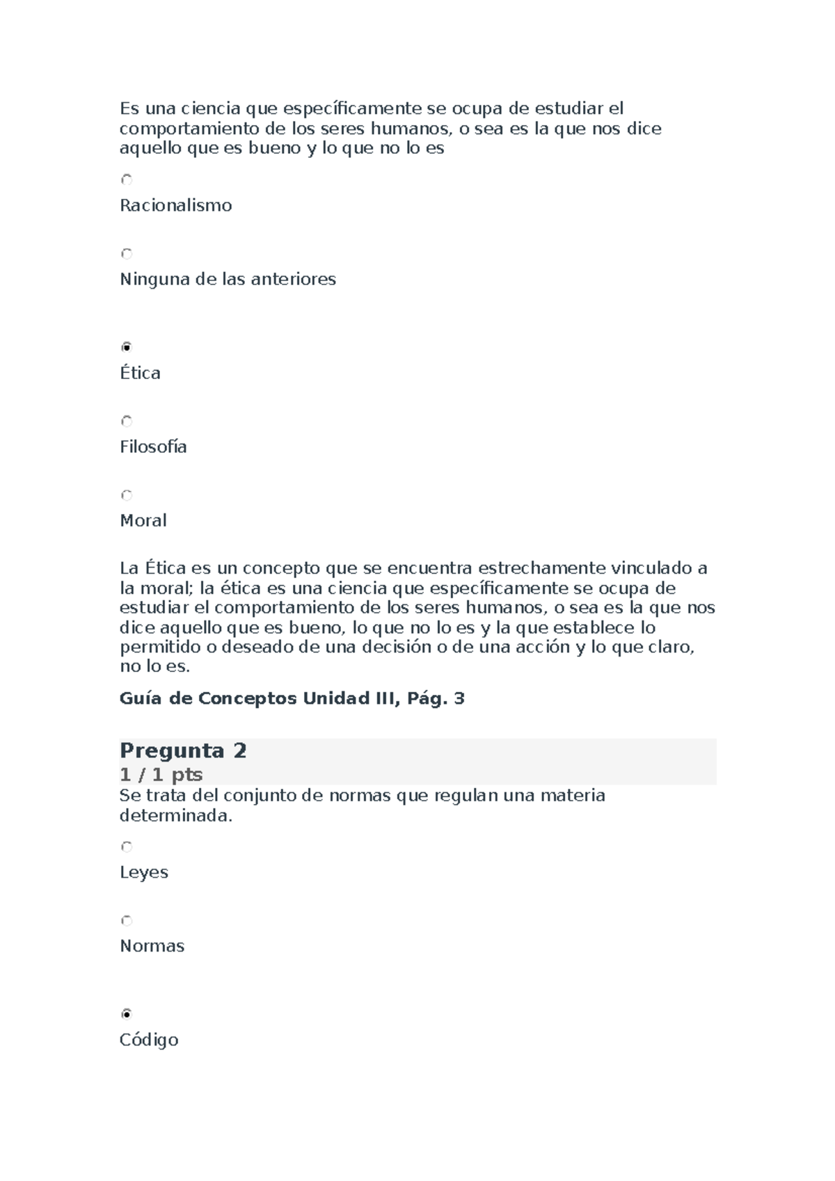 Examen parcial 2 - LOS PRACTICOS - Es una ciencia que específicamente ...