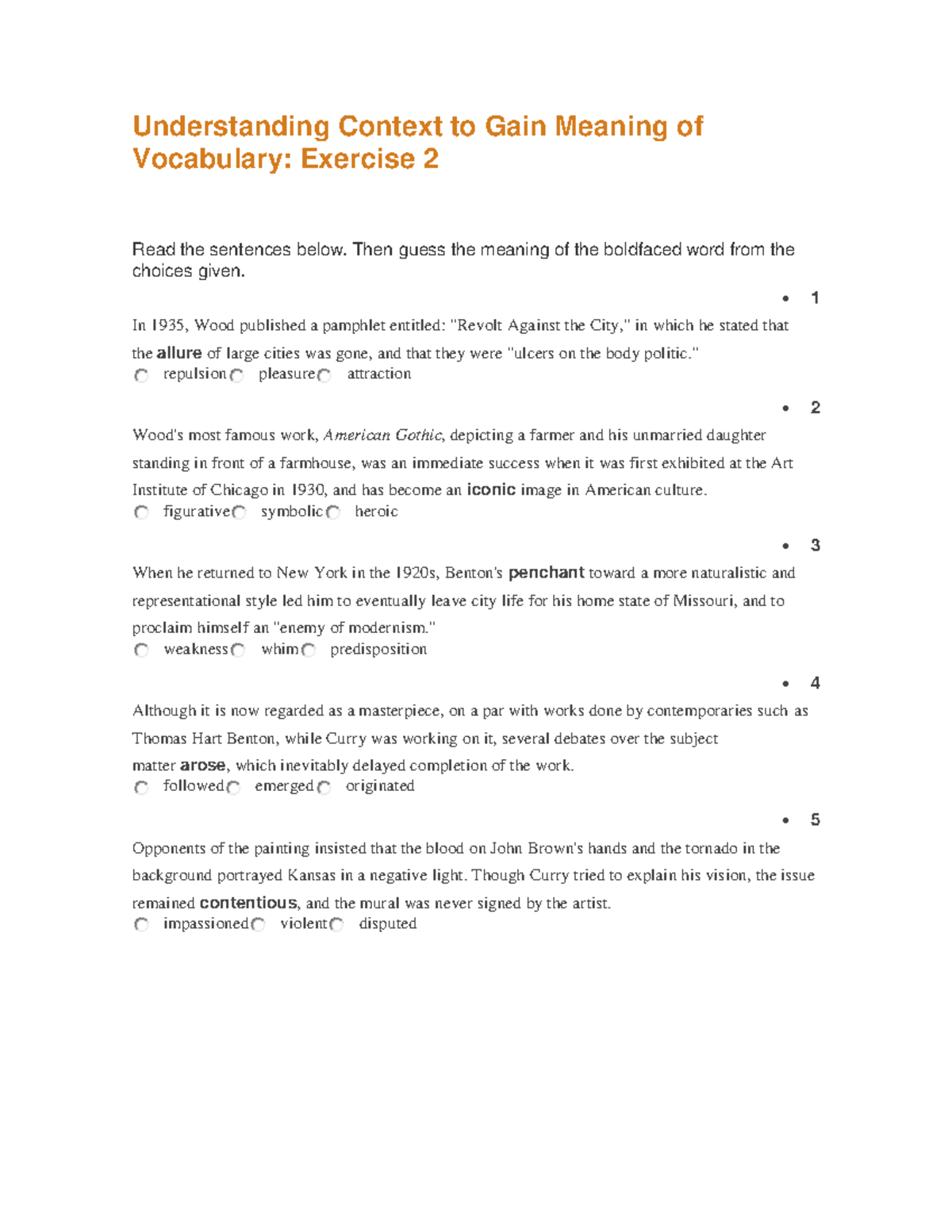 Understanding Context to Gain Meaning of Vocabulary file 2 ...