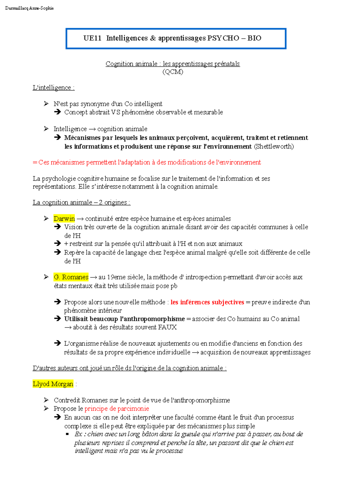 Intelligences et apprentissages UE11 - UE11 Intelligences ...