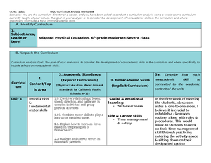 D186 Task 1 (STUD) - Revised & Passed - Creating A Supportive Learning Environment D186 ...