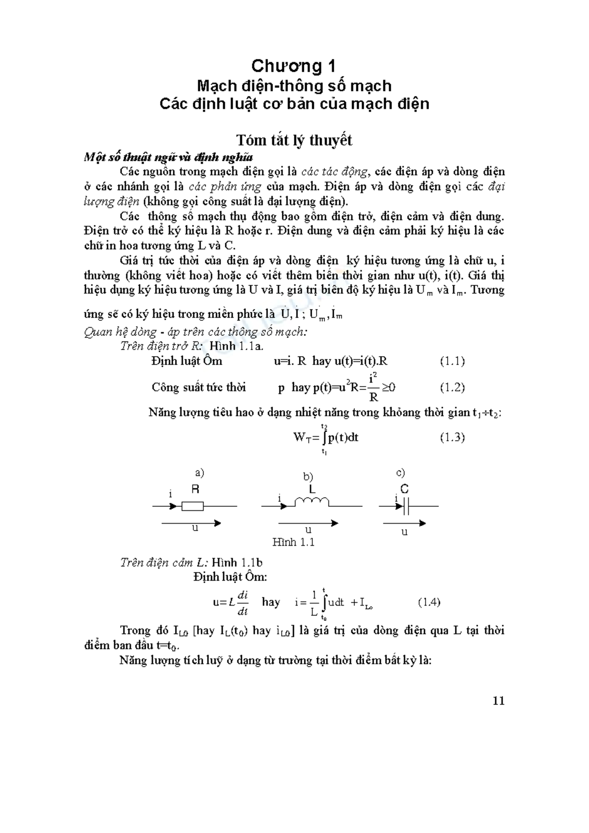 Ly thuyet mach bai tap co loi giai 232 - Chương 1 Mạch điện-thông số mạch Các định luật cơ bản ...