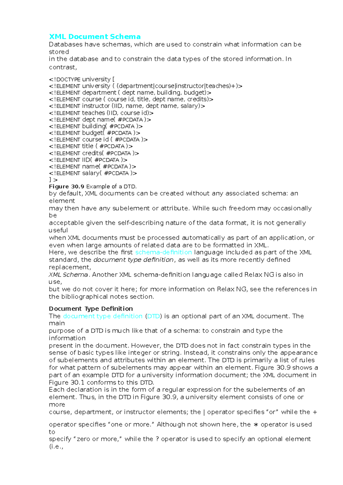 Xml Document Schema Xml Document Schema Databases Have Schemas Which Are Used To Constrain