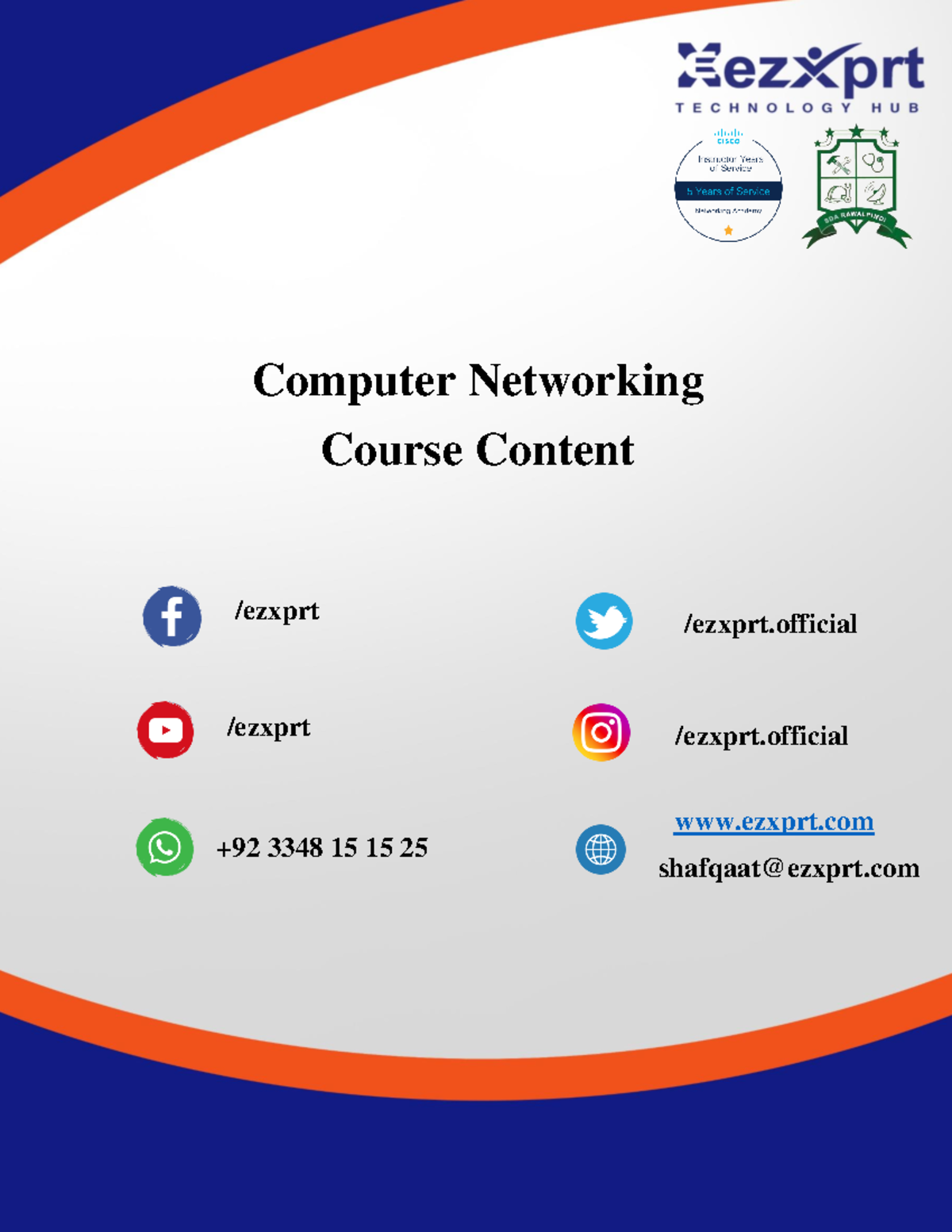 Computer Networking Outline Ezxprt Computer Networking Course Content 6489