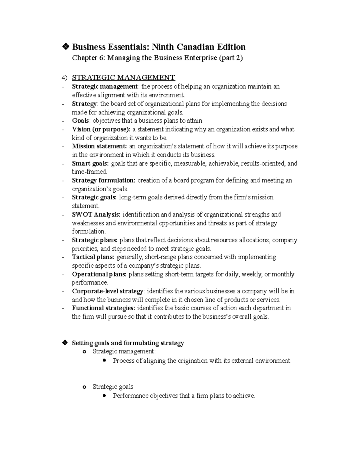 Business Essentials Chapter 6 Part 2 - Business Essentials: Ninth ...