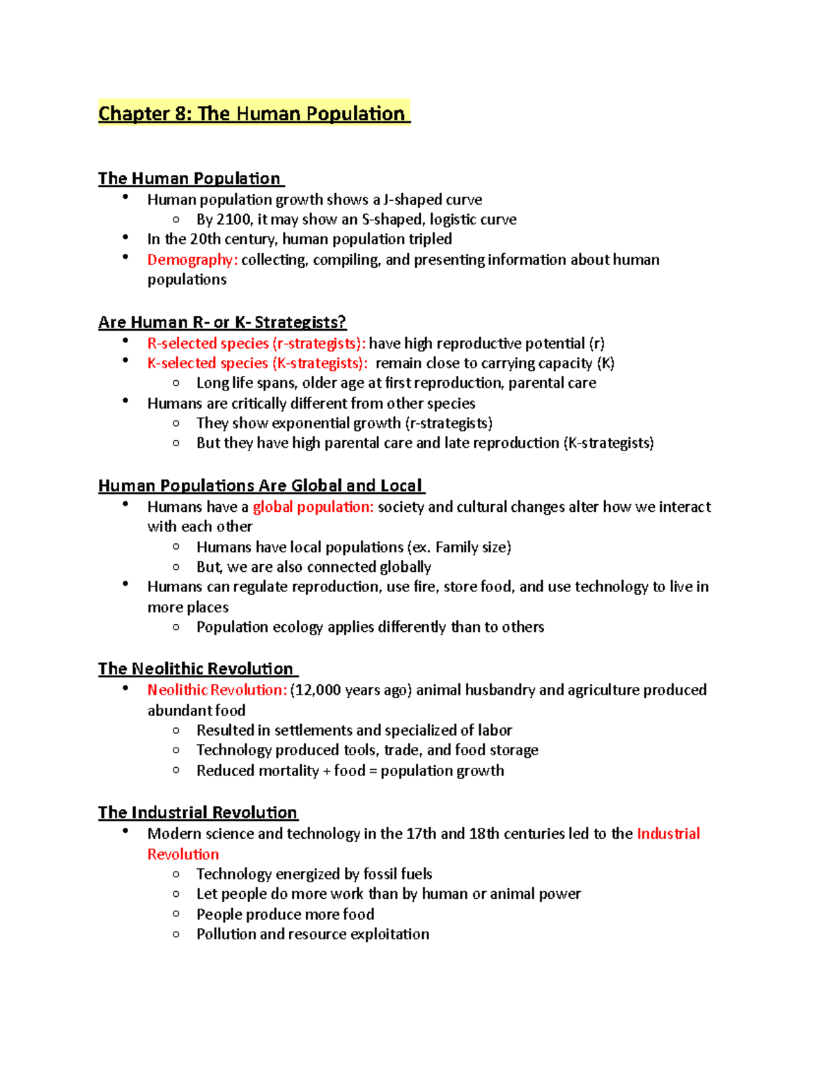 Chapter 8 (ENVS 1126) - Lecture notes 8 - ENVS 1126 - LSU - Studocu