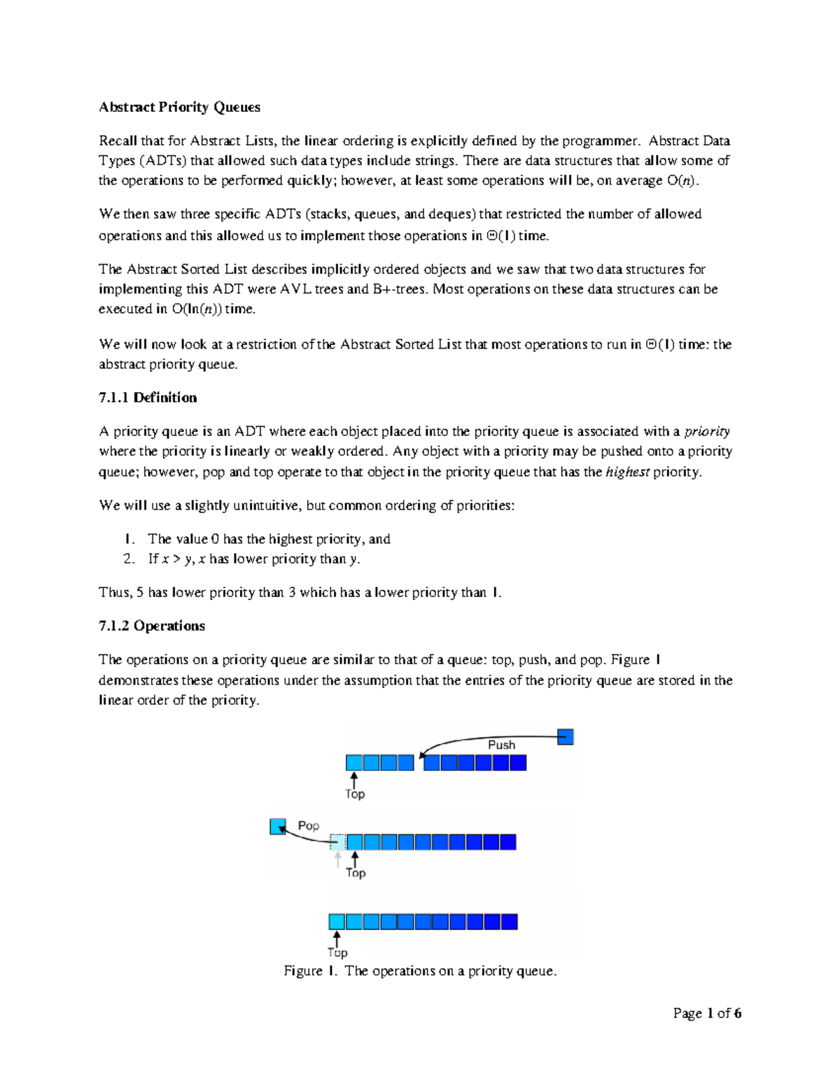 Abstract Priority Queues Abstract Priority Queues Recall That For