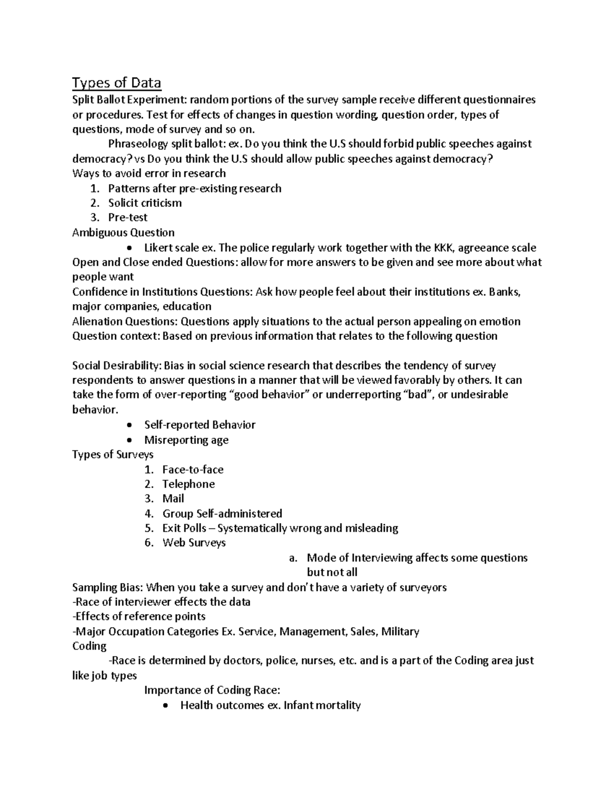 Intro to Poly Sci Research Lecture #2 - Types of Data Split Ballot ...