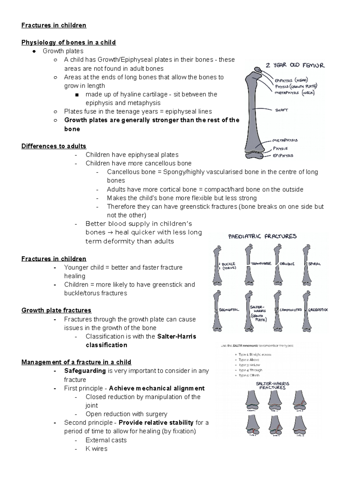 Fractures in children - Lecture notes 1 - Fractures in children ...