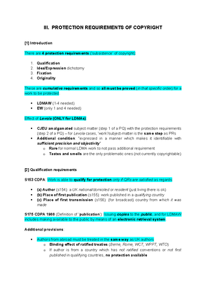 Primary and Secondary Infringement - Economic rights (1) Reproduction ...