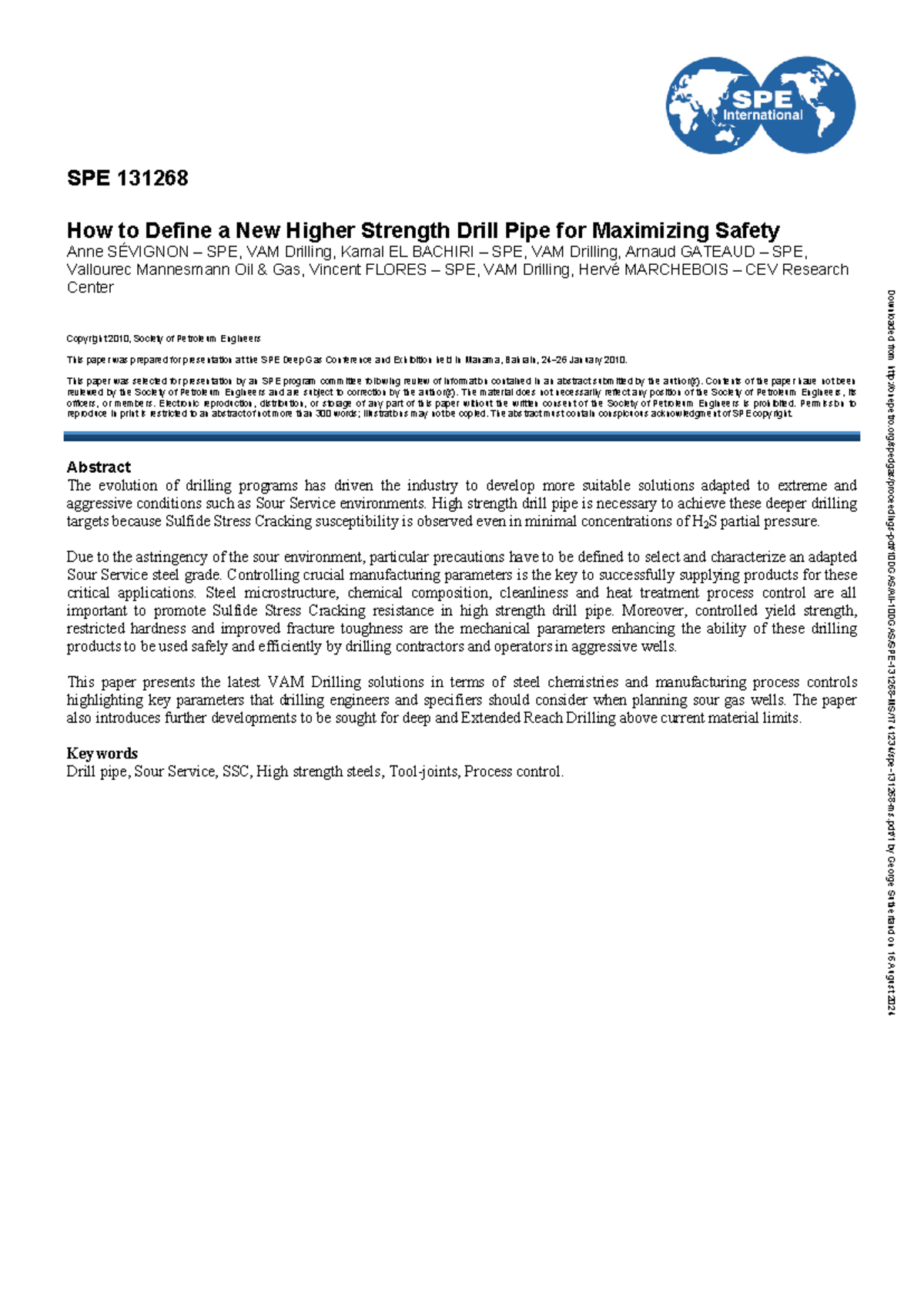 Spe-131268-ms.pdf H2S - How to Define a New Higher Strength Drill Pipe ...