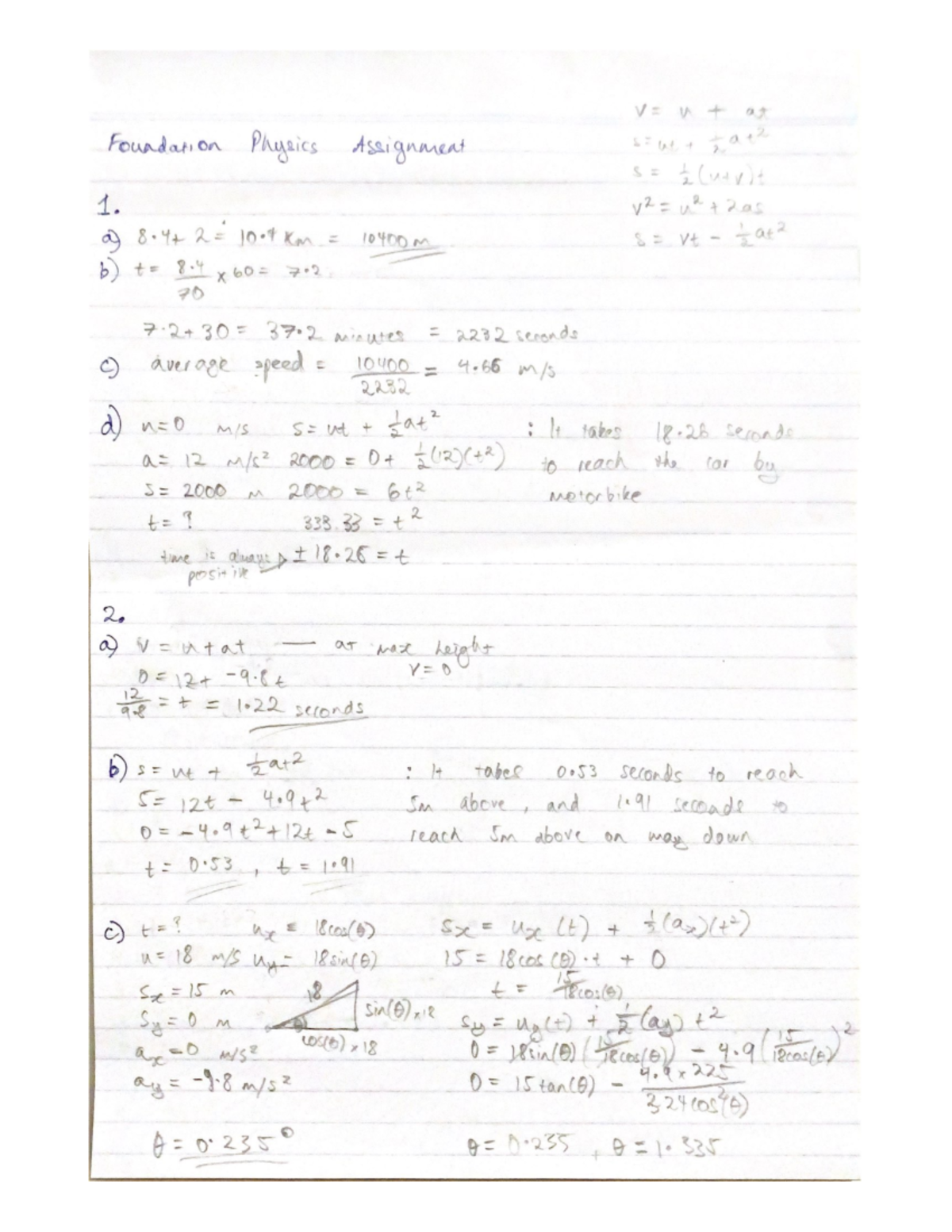Foundation Physics Assignment 1 - PHYC10003 - Studocu