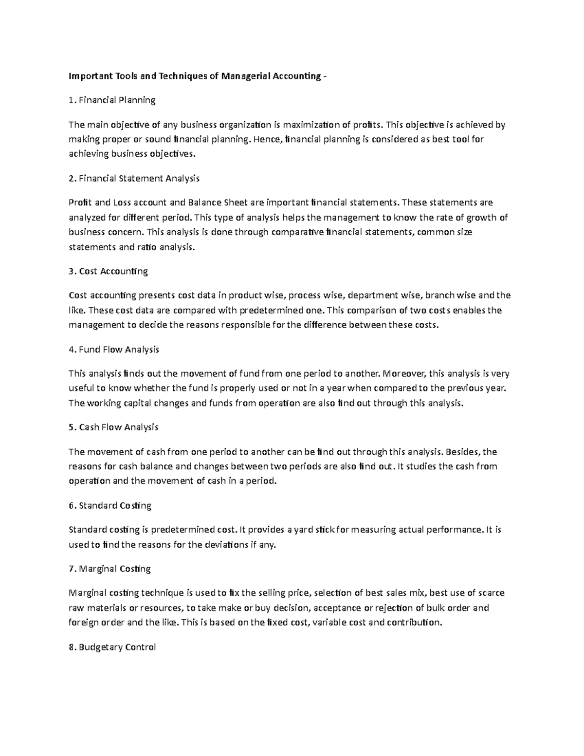 Important Tools And Techniques Of Managerial Accounting This important-tools-and-techniques-of-managerial-accounting-this