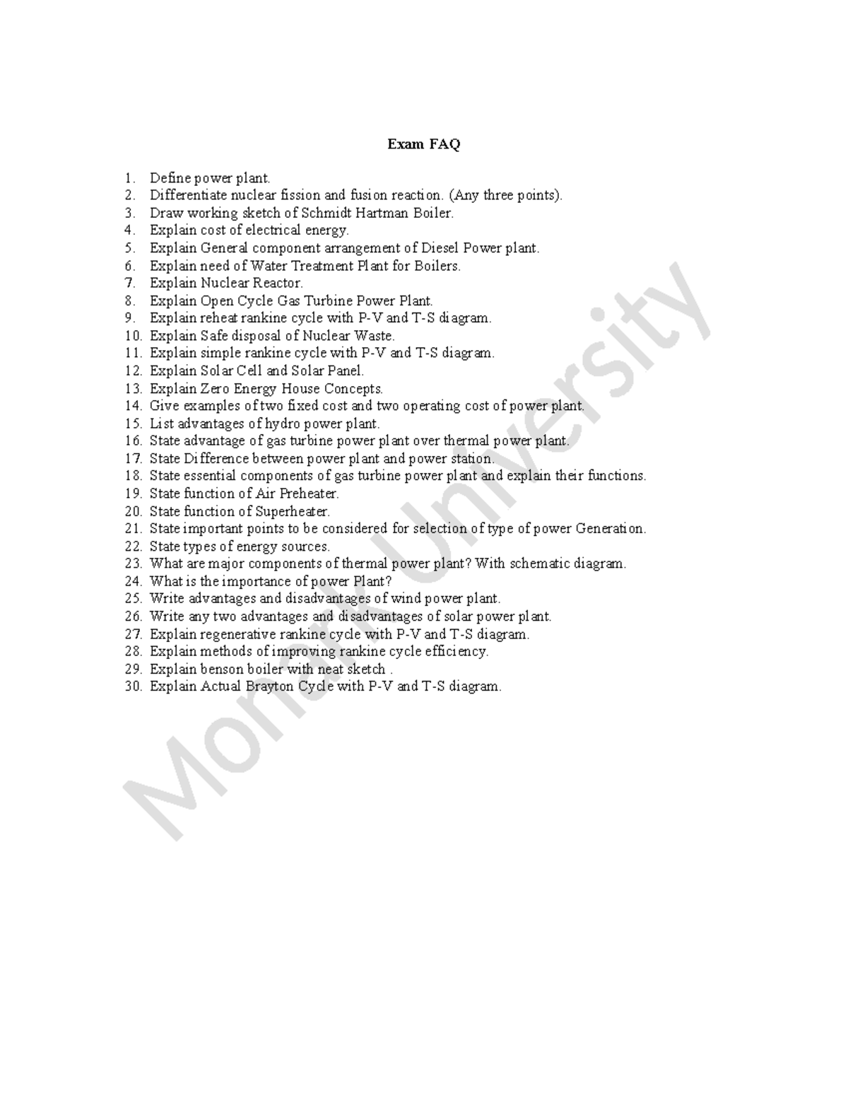 Power plant Engineering FAQ - Exam FAQ Define power plant ...