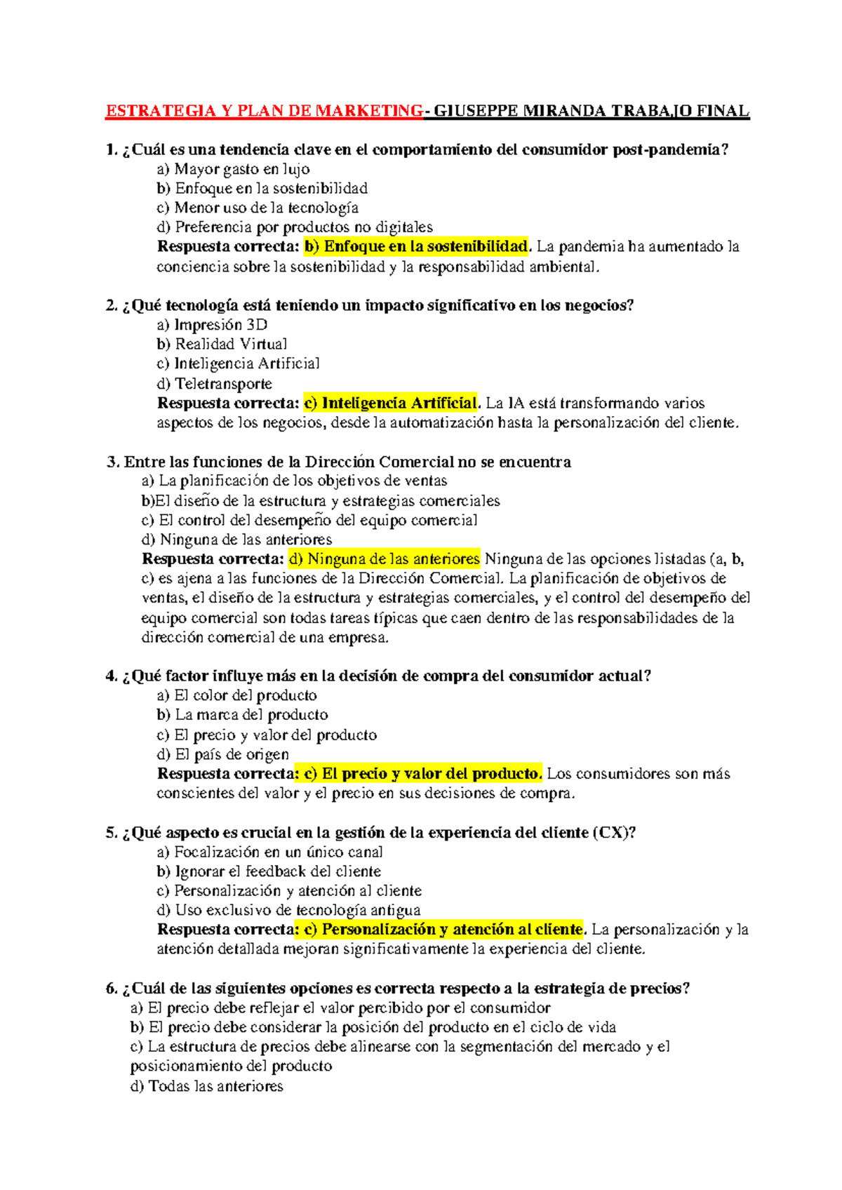Estrategia Y PLAN DE Marketing - ESTRATEGIA Y PLAN DE MARKETING ...