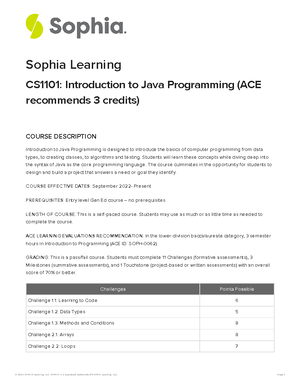 Introduction to Relational Databases CS1011 (SOPH-0047) Sophia Milestone 1 UNIT 1 - 34/36 that's ...