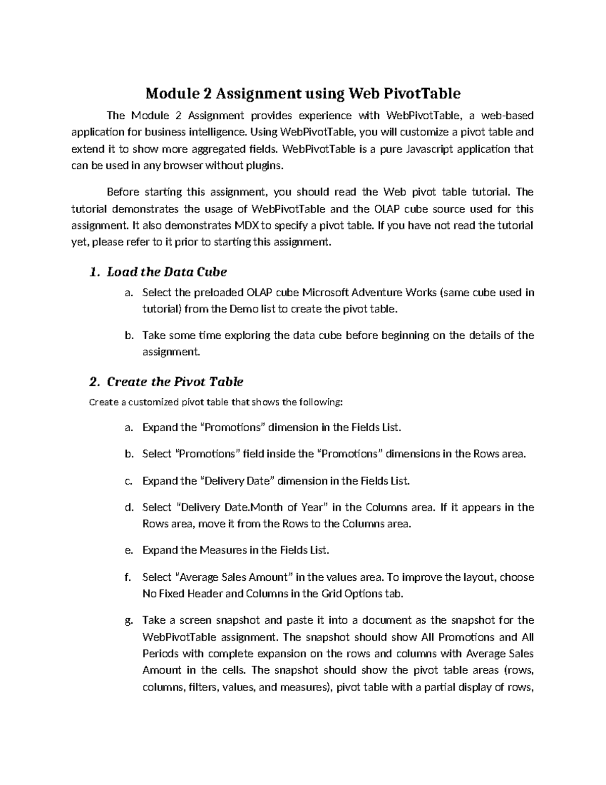 Module 2 Quiz Outlier - Module 2 Assignment using Web PivotTable The ...