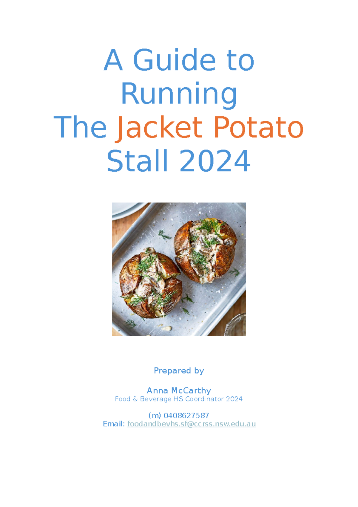 A Guide to Running a Jacket Potatoe - A Guide to Running The Jacket ...