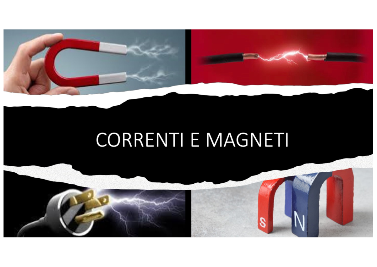 Correnti e magneti fisica PDF - L'ESPERIENZA DI OERSTED Dopo gli studi ...