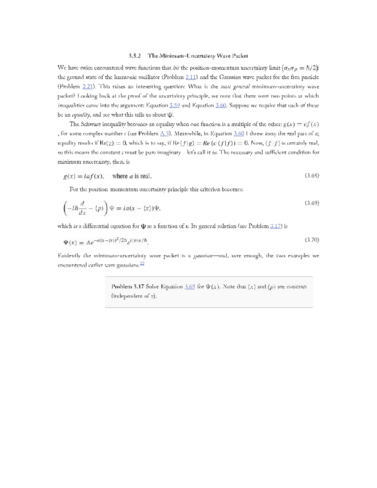 The Minimum-Uncertainty Wave - PH 3410 - Studocu