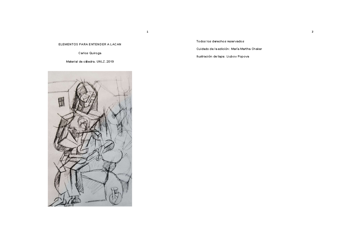 Elementos para entender a Lacan I - ELEMENTOS PARA ENTENDER A LACAN ...