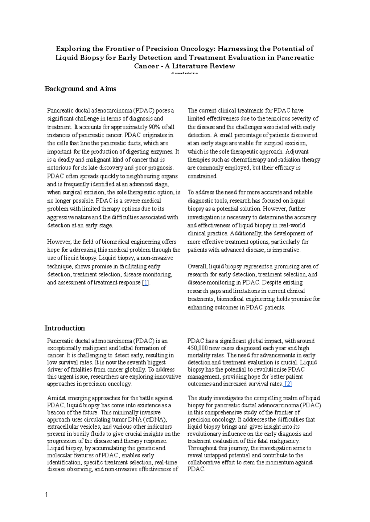 Introduction to Biomedical Engineering- Report - Exploring the Frontier ...