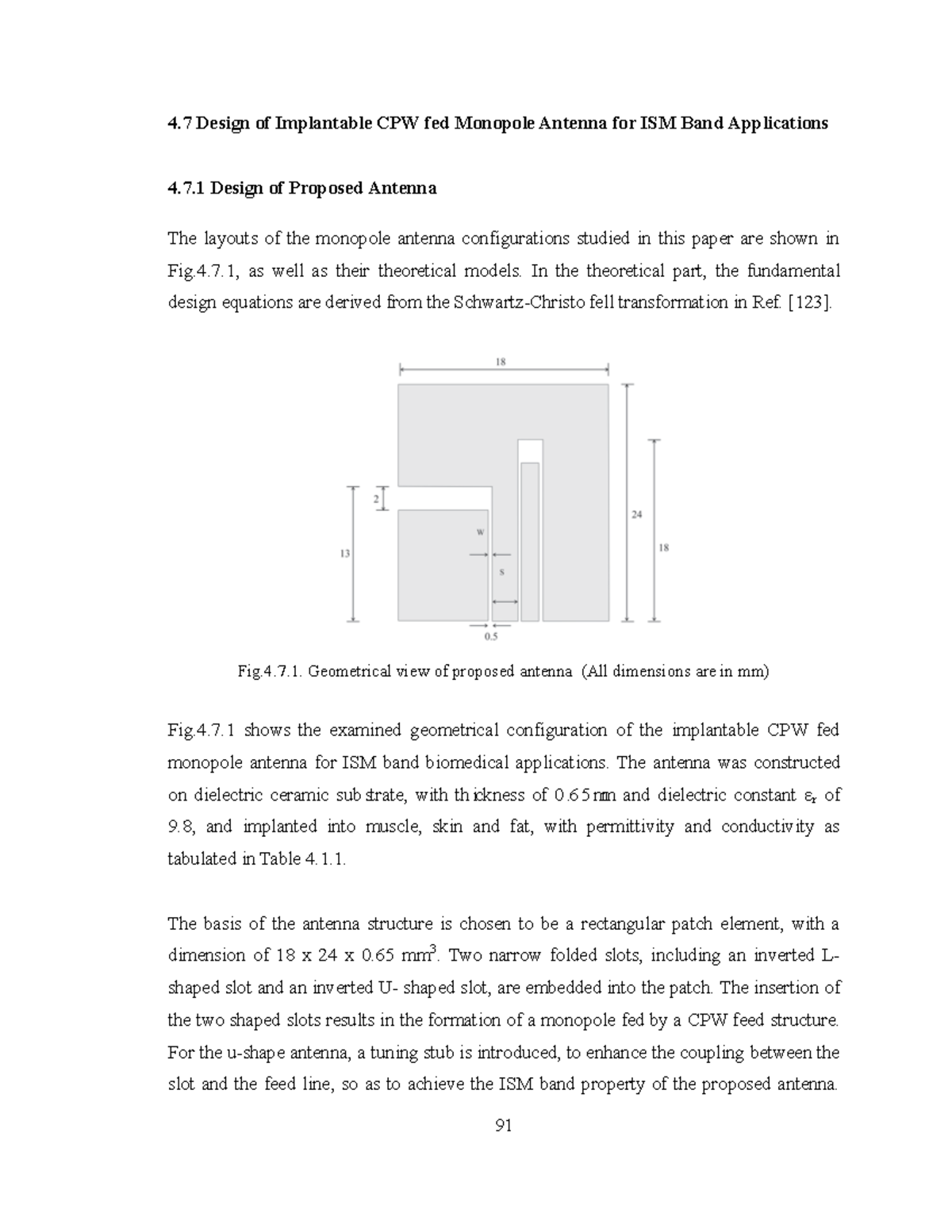 Finite Element Method-11 - 4 Design of Implantable CPW fed Monopole ...