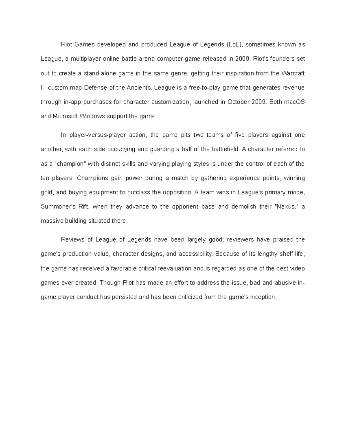 League of Legends - Riot's founders set out to create a stand-alone ...