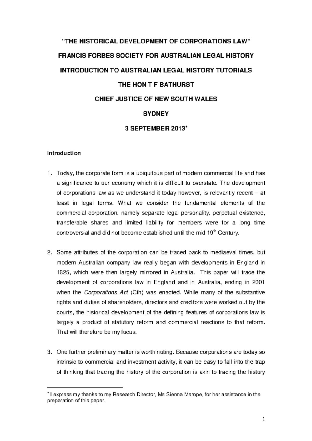Law Important Ddd THE HISTORICAL DEVELOPMENT OF CORPORATIONS LAW law-important-ddd-the-historical-development-of-corporations-law