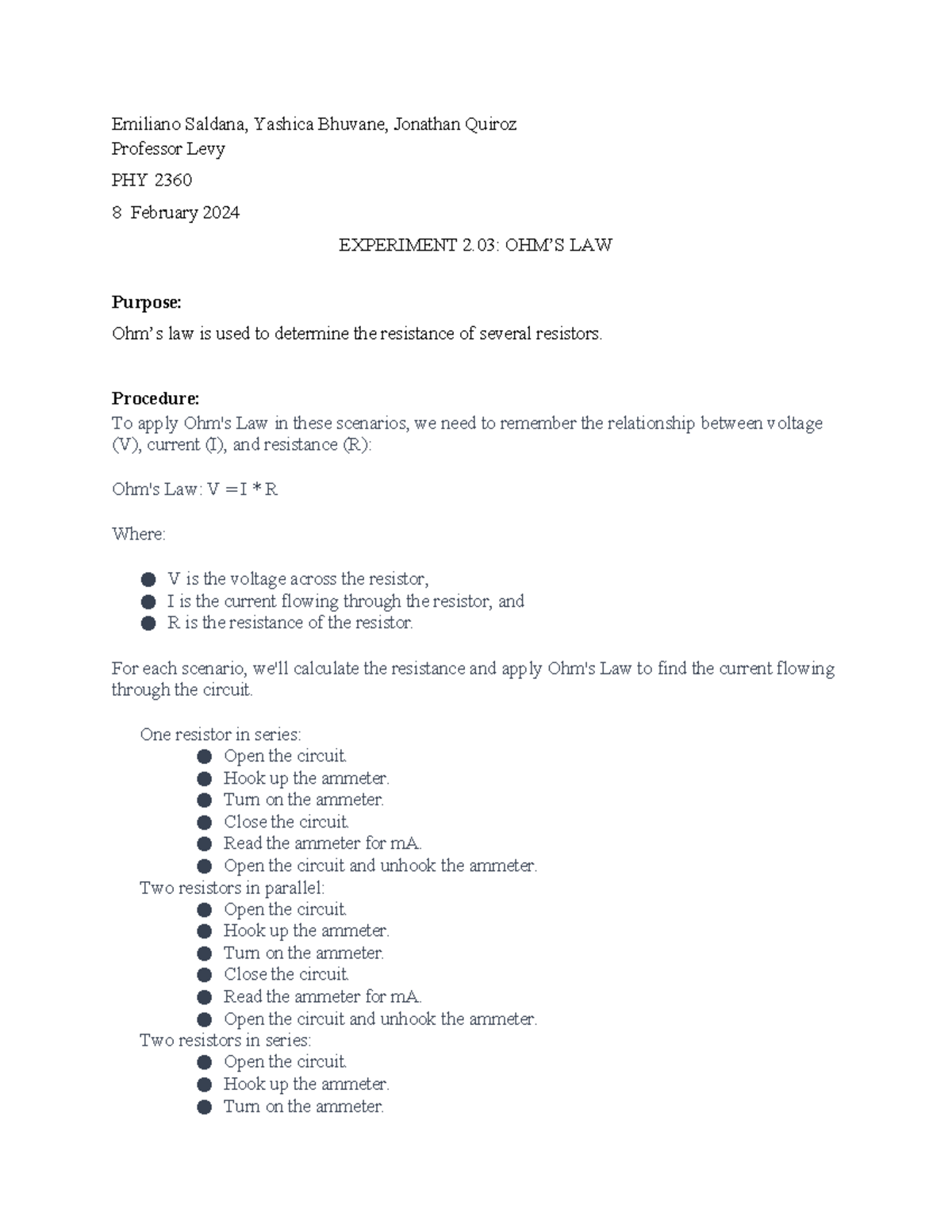 EXPT 3 - physics stuff - Emiliano Saldana, Yashica Bhuvane, Jonathan ...