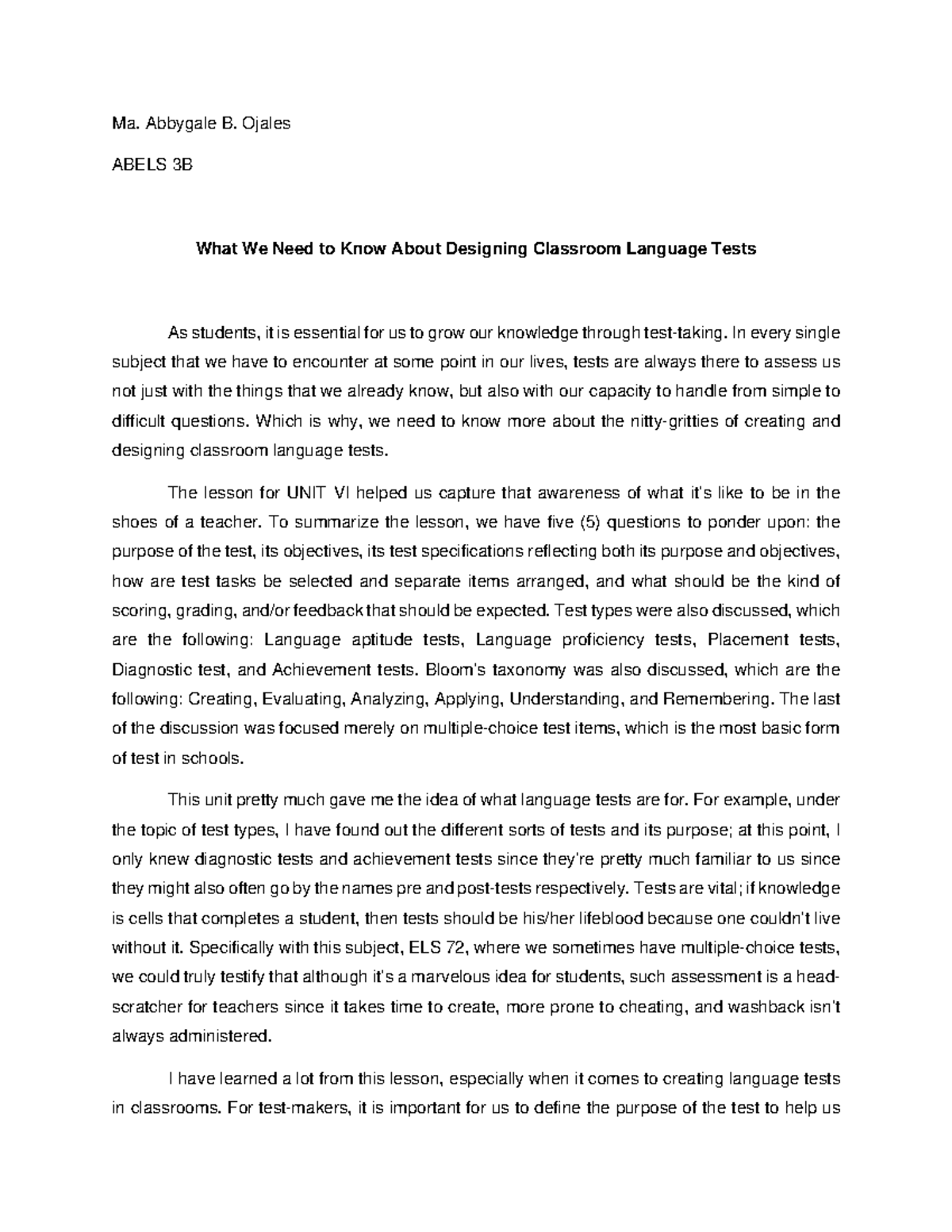 Cera Act. 6 - Cera is among the many torturous assignments we've had in ...