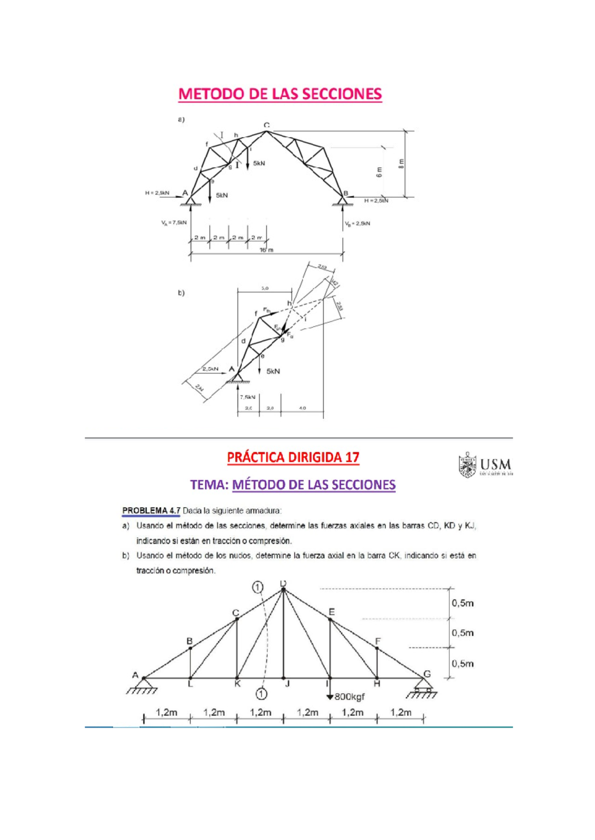 ejercicios diversos - Estatica - Studocu
