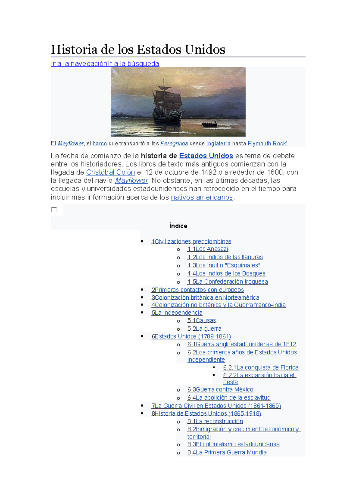 Historia de los Estados Unidos - Los libros de texto más antiguos ...