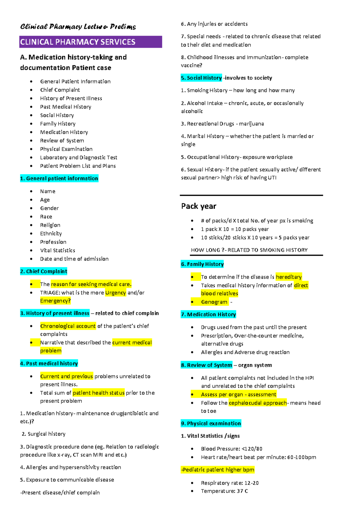 CLin Phar - Clinical Pharmacy Lecture- Prelims CLINICAL PHARMACY ...
