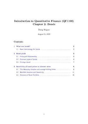 Ch3 - chapter 3 - Introduction to Quantitative Finance (QF1100) Chapter ...