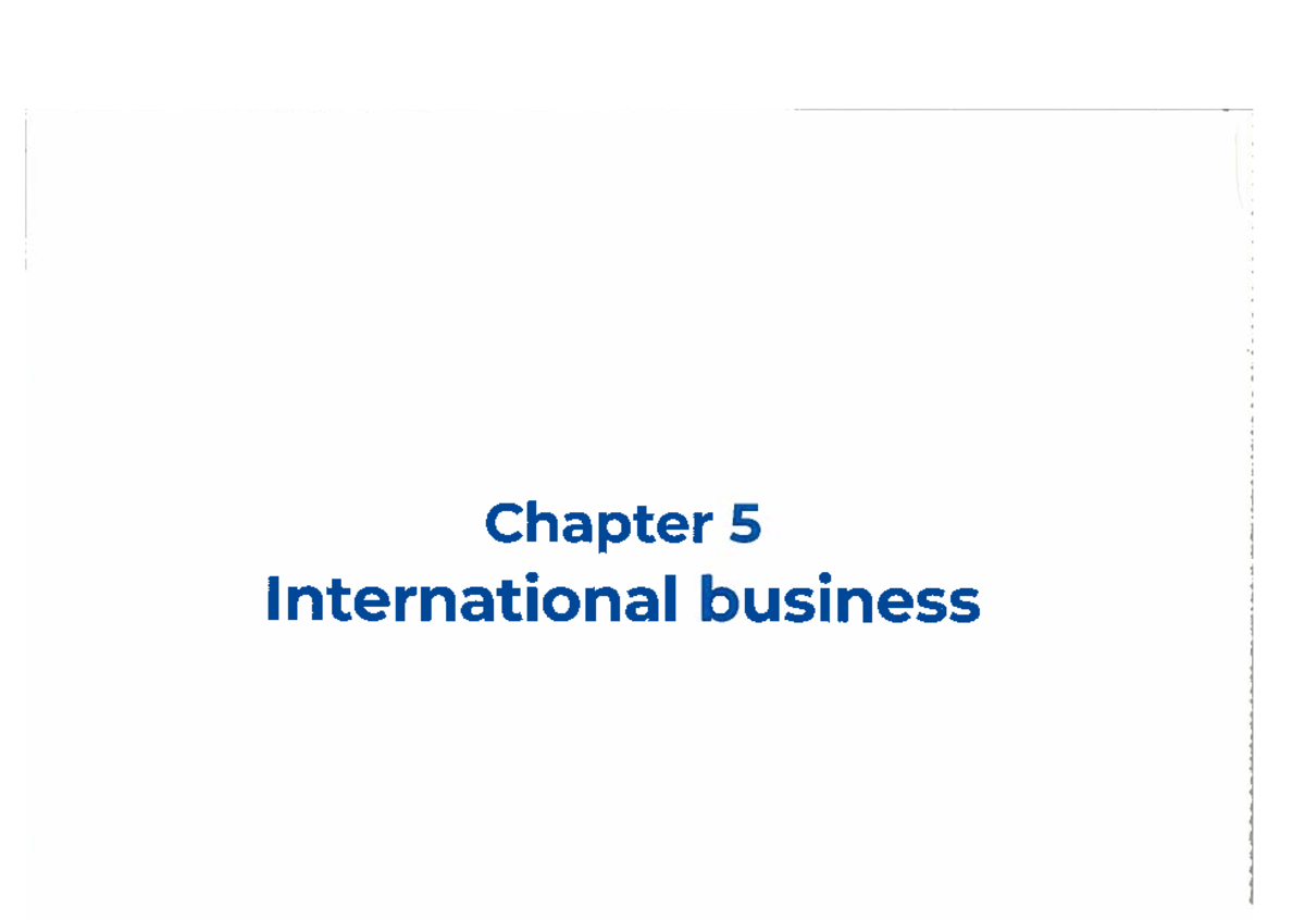 International Business - MIS & E-Business - Studocu