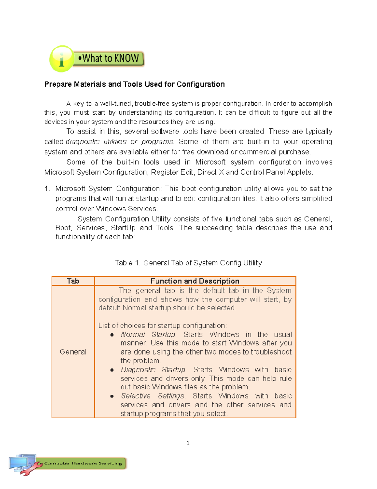 Prepare Materials and Tools Used for Configuration - In order to ...