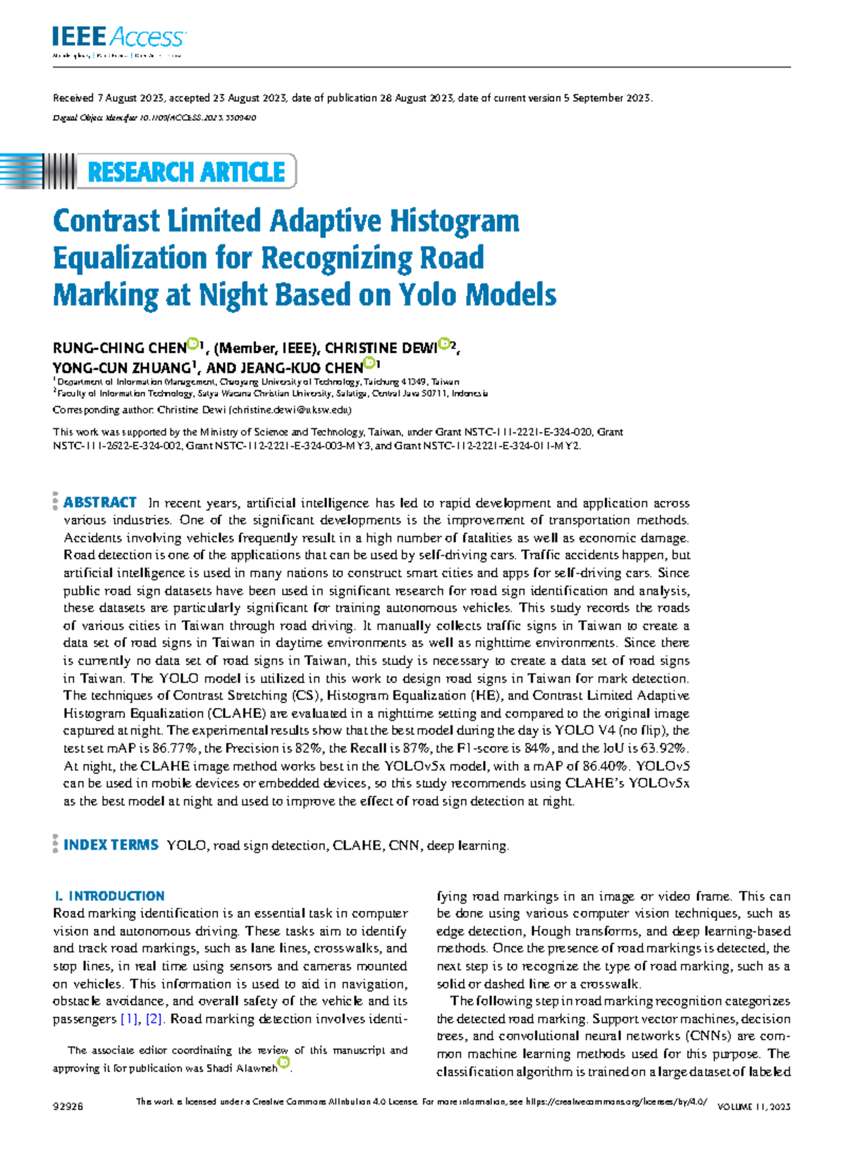 Major project base paper - Received 7 August 2023, accepted 23 August ...