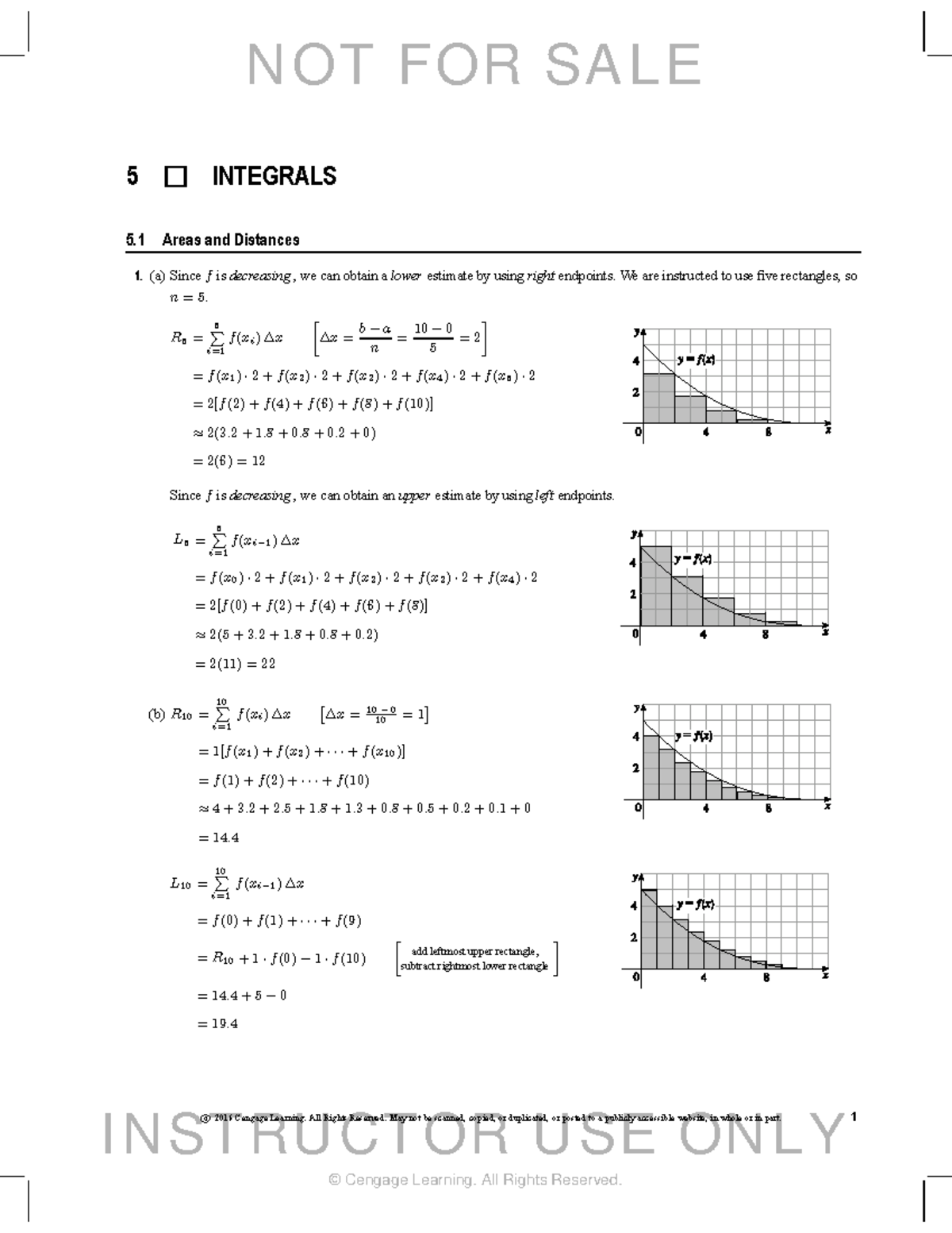 Chapter 5 CSM - 5 INTEGRALS 5 Areas and Distances 1. (a) Sinceöis ...