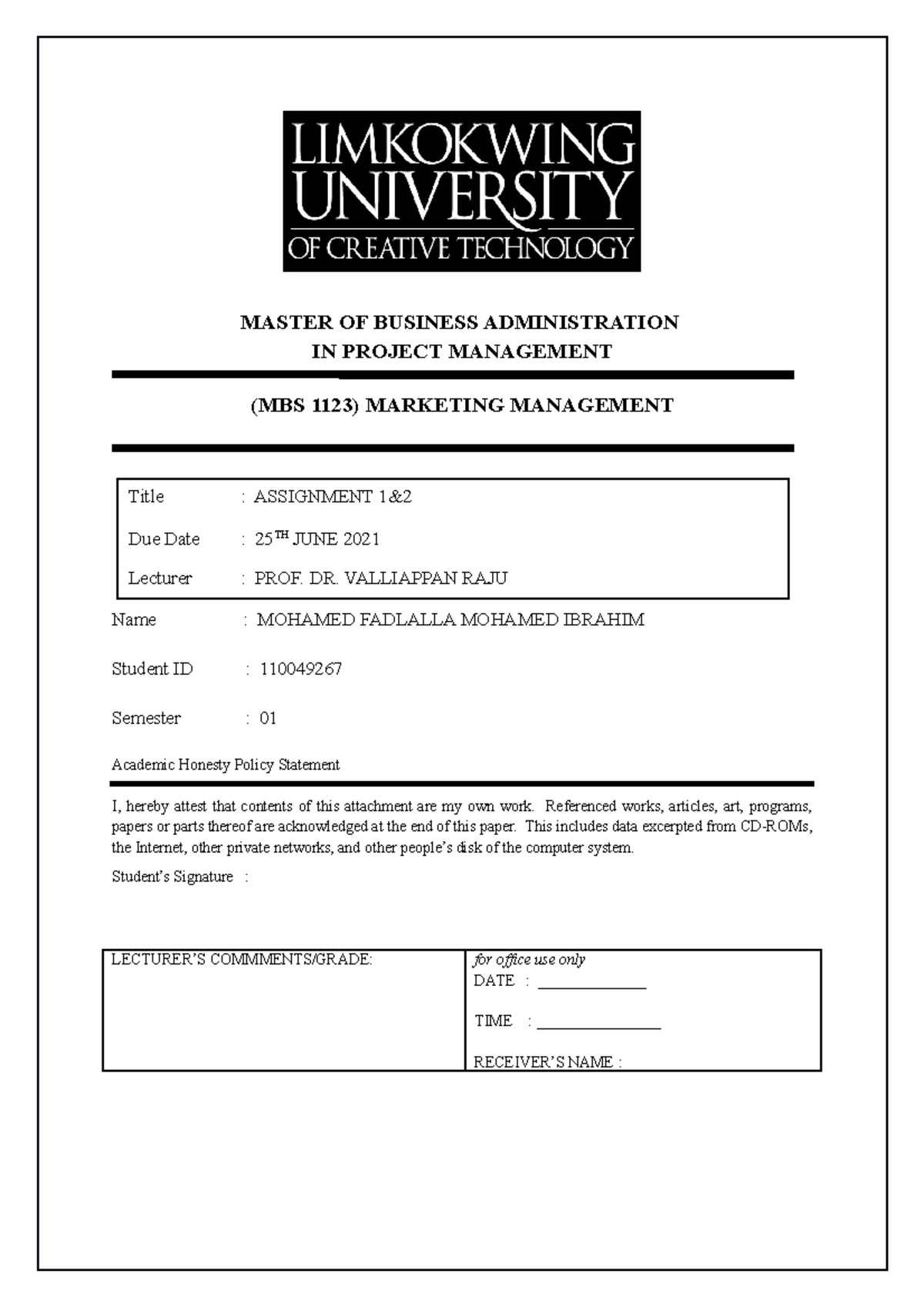 Assignment 1 2 MASTER OF BUSINESS ADMINISTRATION IN PROJECT assignment-1-2-master-of-business-administration-in-project