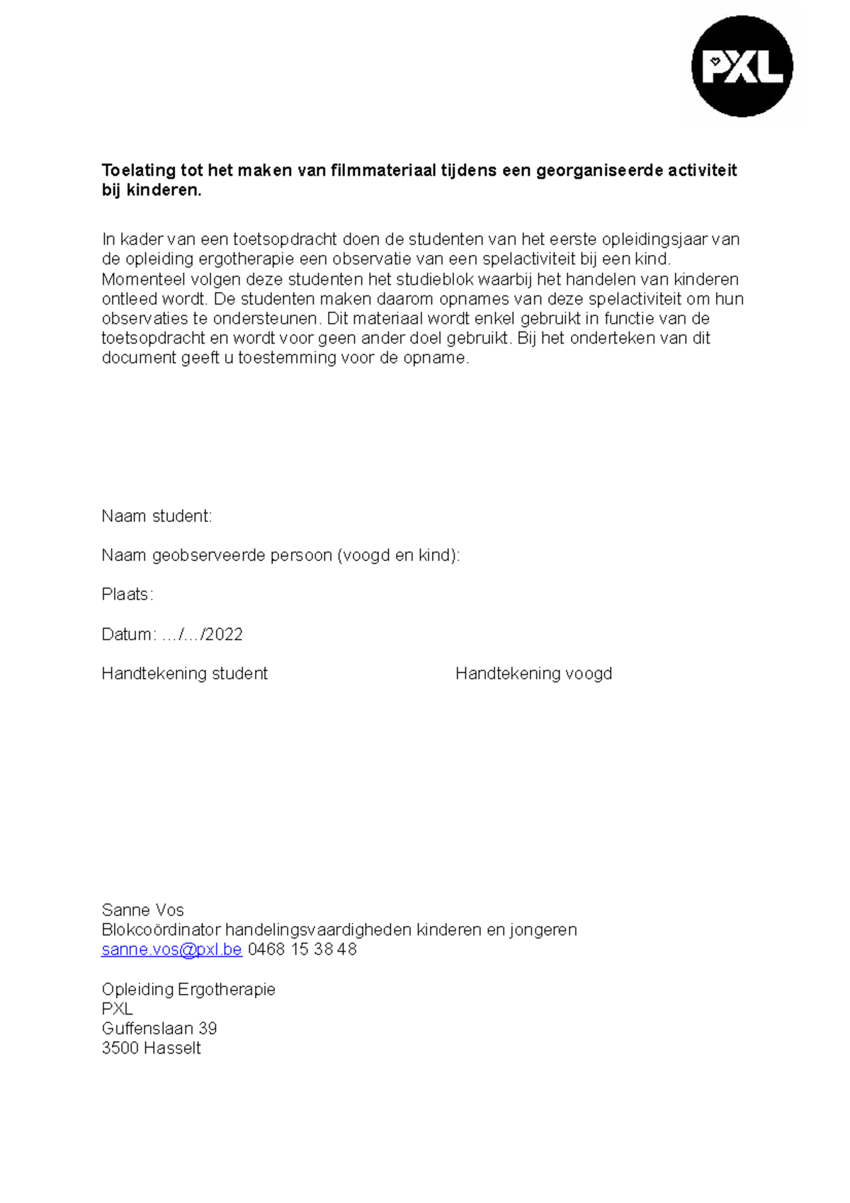 Toestemming om te filmen - Toelating tot het maken van filmmateriaal ...