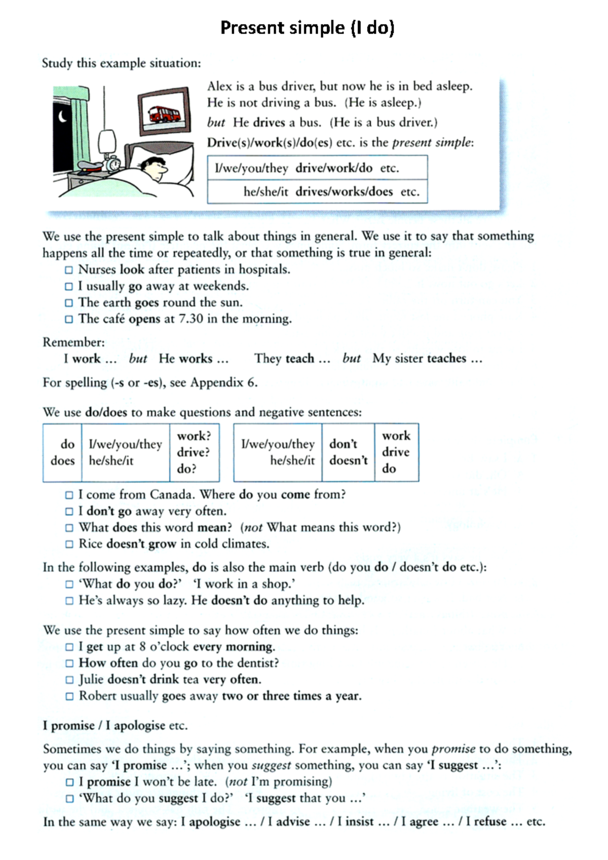 01. Present simple - anglais - Anglais - Present simple (I do) - Studocu